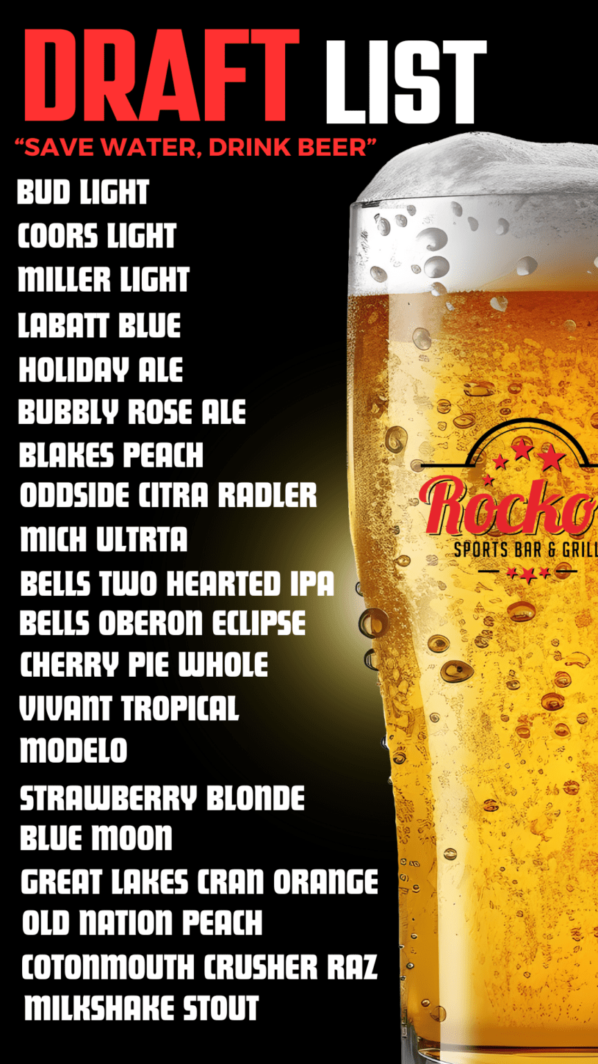 Rocko's Bar & Grill at Lansing Michigan | Zap Zone XL – Food, Drinks ...